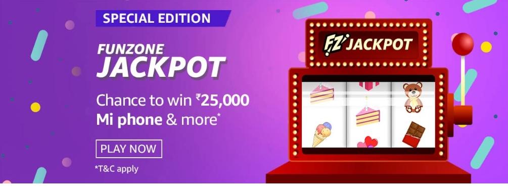 Amazon Special Edition Funzone Jackpot Quiz Answers : Chance To Win ...