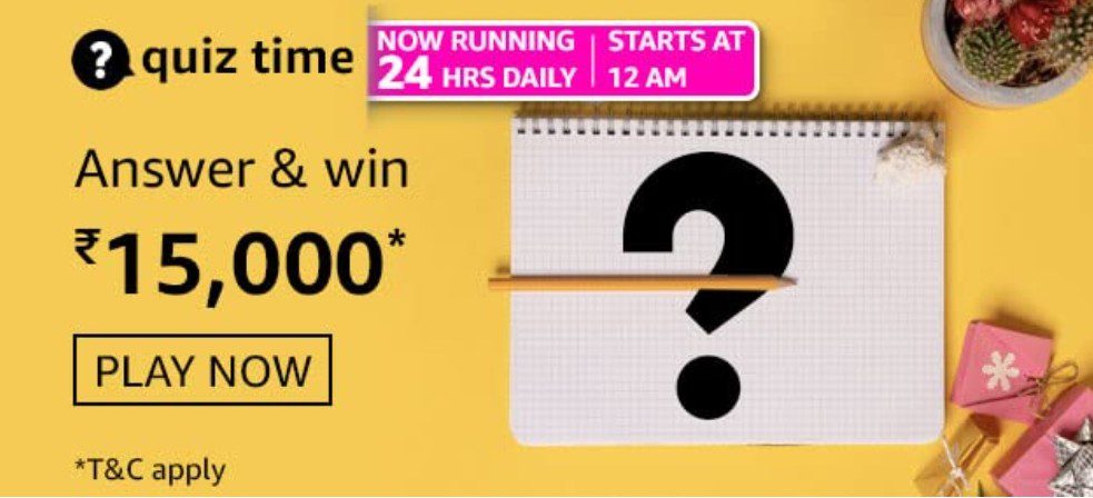 Amazon Daily Quiz 3 March 2021 Answers : Play and get chance to win ...